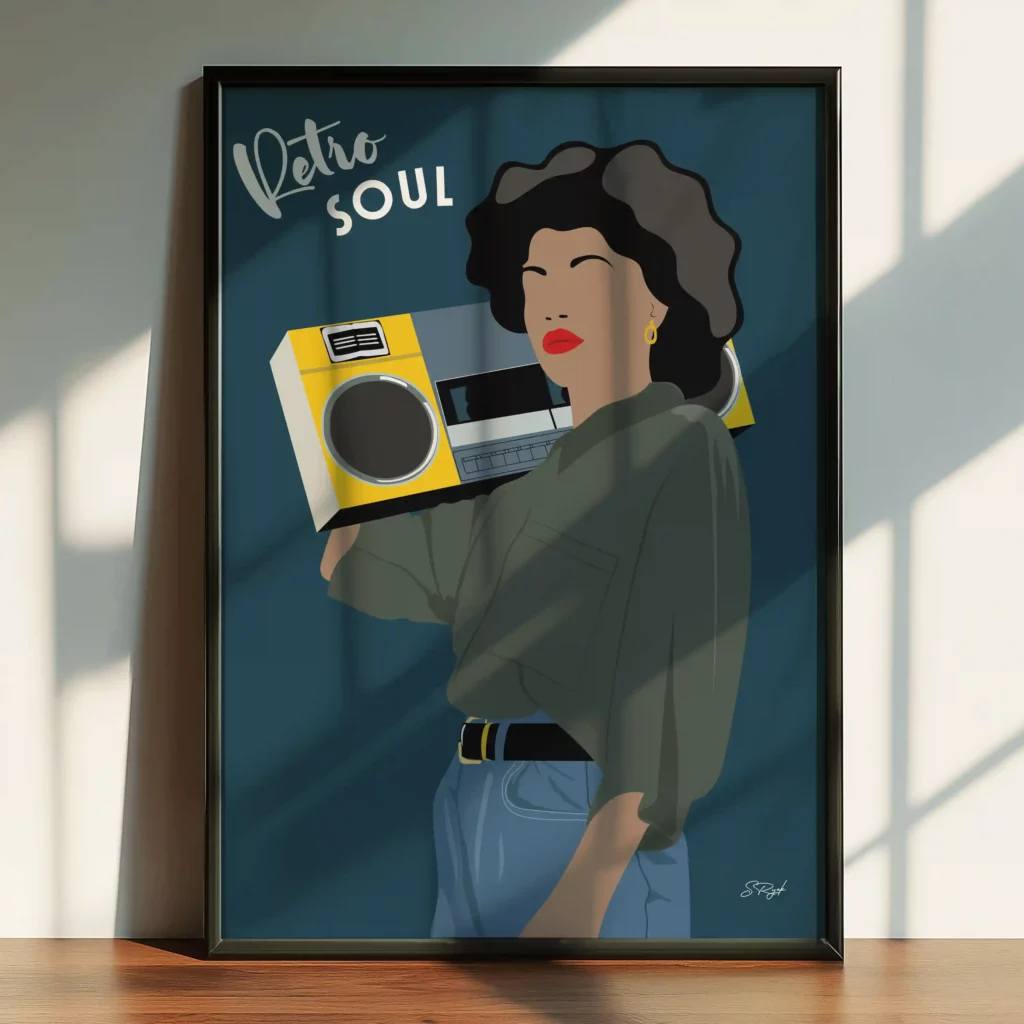 affiche retro soul funk